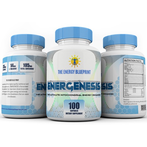 Design the label for the best energy enhancing nutritional supplement ...