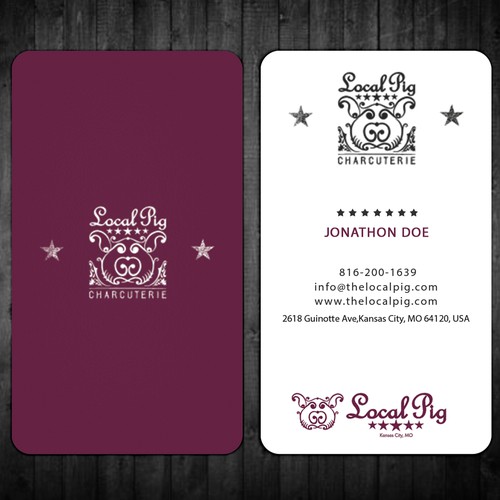 Local Butcher Shop - Business Card | Business card contest