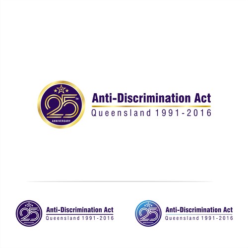 Create a sophisticated logo to commemorate 25 years of anti ...