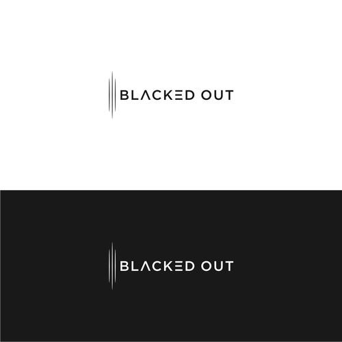 "BLACKED OUT" needs a cool, simplistic and clear logo | Logo design contest