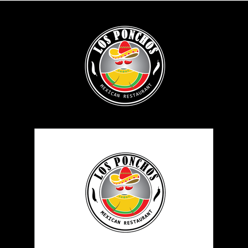 Designs | New Opening of Mexican Restaurant - Los Ponchos | Logo design ...