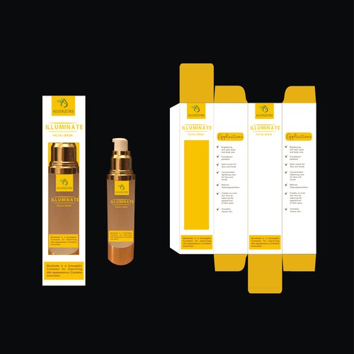Create a premium packaging box for a facial serum. | concurso Embalagem
