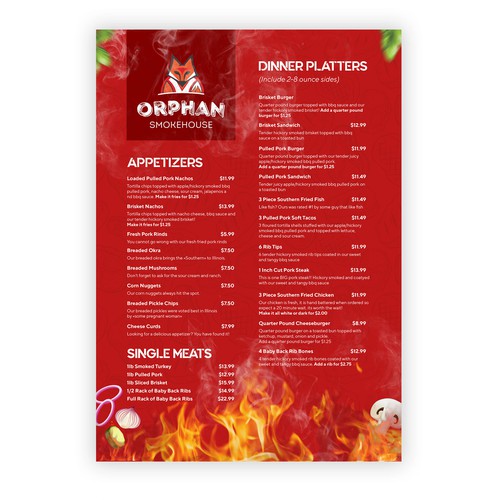 Designs | Bright colorful menu to catch the attention of EVERYONE ...