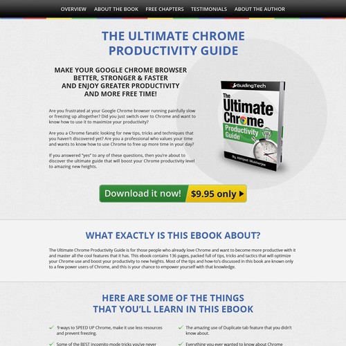 Designs | Create a modern, elegant, responsive landing page for The ...
