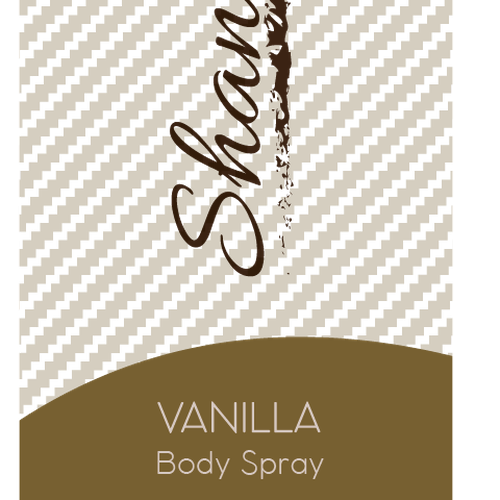 Create an original Vanilla Body Spray label that will fly off the ...