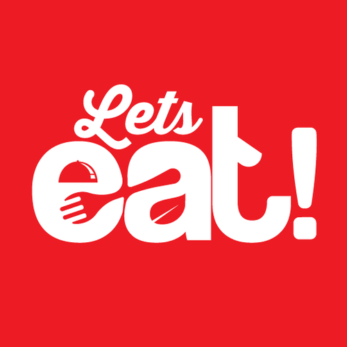 Lets Eat Logo Amazon.com: Black Let's Eat Vinyl Decal Kitchen