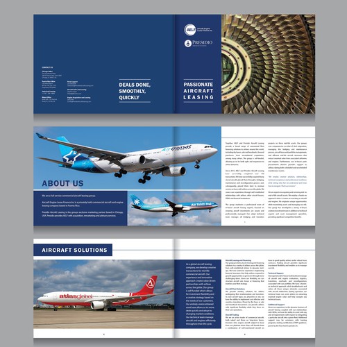 Aviation Leasing Company needs a powerful brochure | Brochure contest