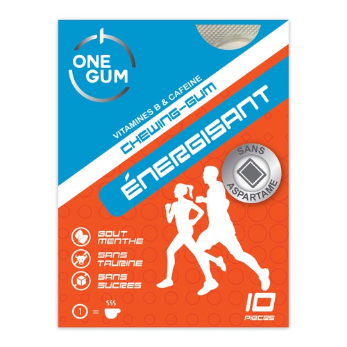 Le SmartGum : chewing-gum énergisant | Product packaging contest