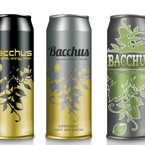Packaging Label Re-Design for Bacchus Energy Drink (CAN) | Product ...