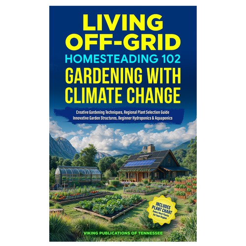 Designs | eBook cover for Living Off-Grid - Homesteading 102. Gardening ...