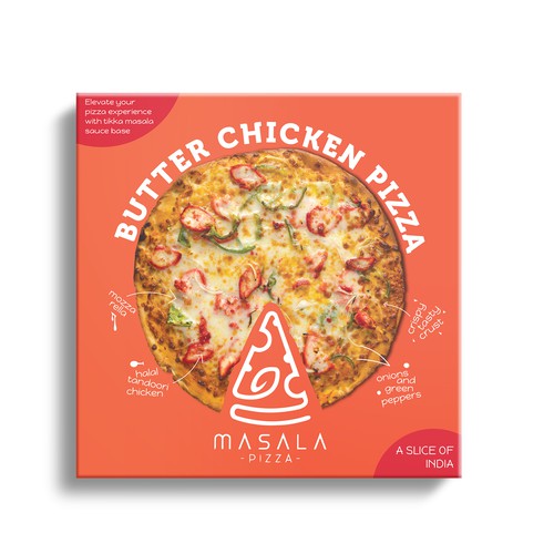 Designs | Masala Pizza Frozen Box - Indian Pizza | Product packaging ...