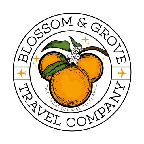 Designs | Vintage Orange Blossom Logo design for Travel Company | Logo ...