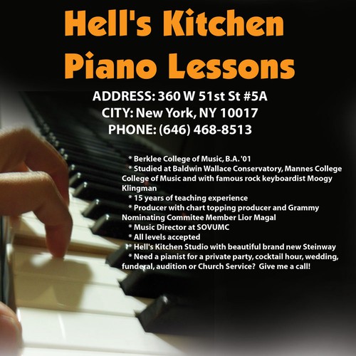 Piano lesson flyer | Banner ad contest
