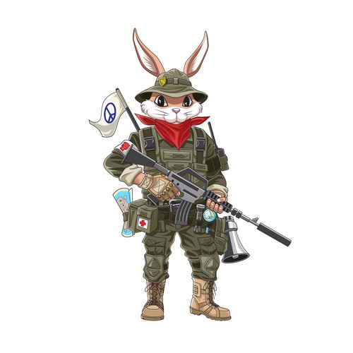 Designs | The Rabbits Got the Gun! Mascot/Caricature - Help us fight ...