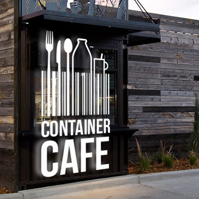 Create a branding package for a converted shipping container cafe ...