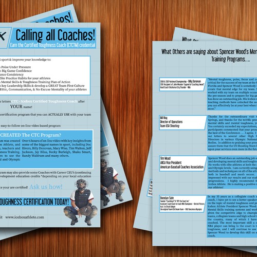 Coaching Certification Flyer | Postcard, flyer or print contest