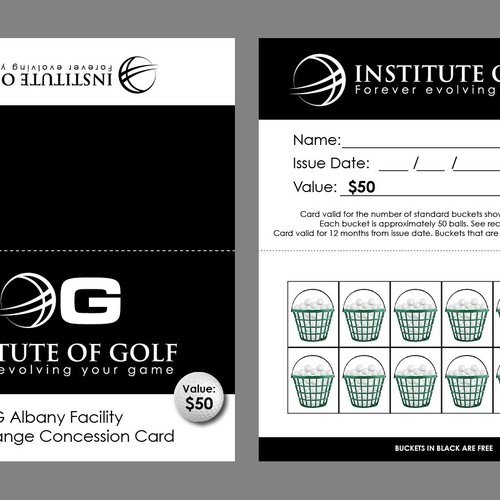 WE WANT YOU! DESIGN OUR *CONCESSION CARD* - FOR A GOLF DRIVING RANGE ...