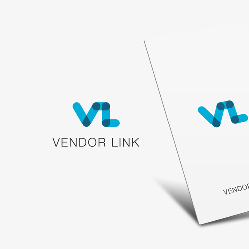 Create a modern, minimalistic logo for VendorLink, an online ...