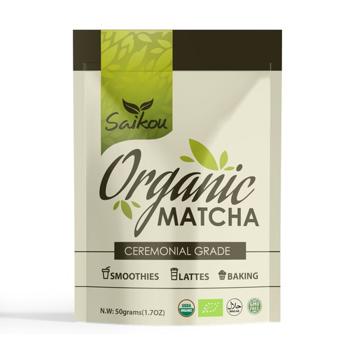 Create matcha green tea labels for new brand | Product label contest
