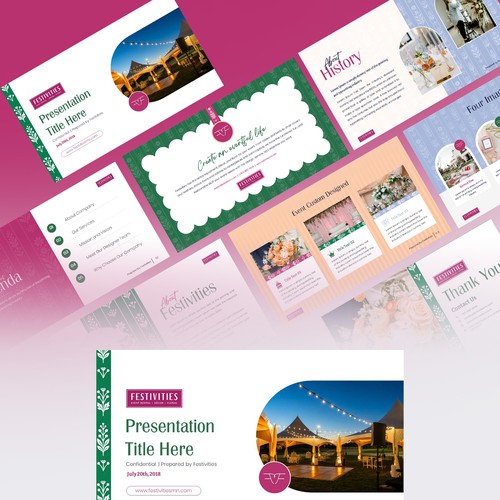 Designs | Festivities Powerpoint Deck | PowerPoint template contest