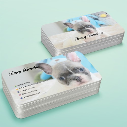 Fancy Frenchies | Business card contest