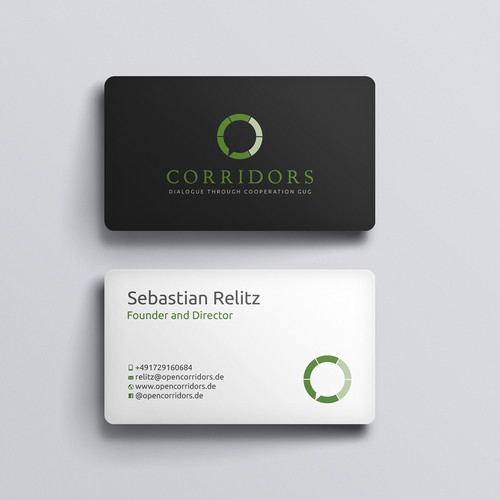 Modern business card for NGO; Logos available | Business card contest