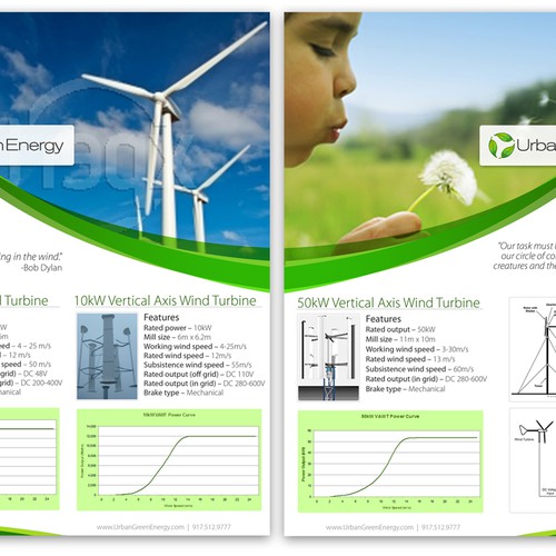 Product Brochure for Wind Energy Company | Print or packaging design ...