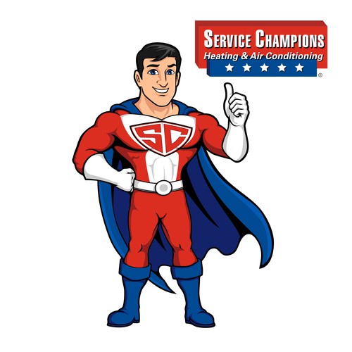 Designs | Super Hero Mascot For HVAC Company | Illustration or graphics ...
