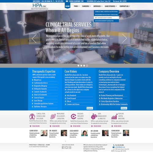 HPA, Inc. | Web page design contest