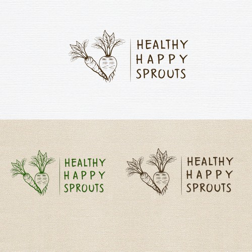 Logo for Healthy Happy Sprouts | Logo design contest