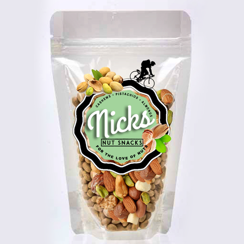 Nicks Nut Snacks needs a product label for it's premier product ...