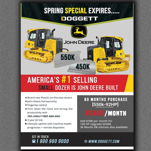 Easy Flyer -- Special Sale on Bulldozers | Postcard, flyer or print contest