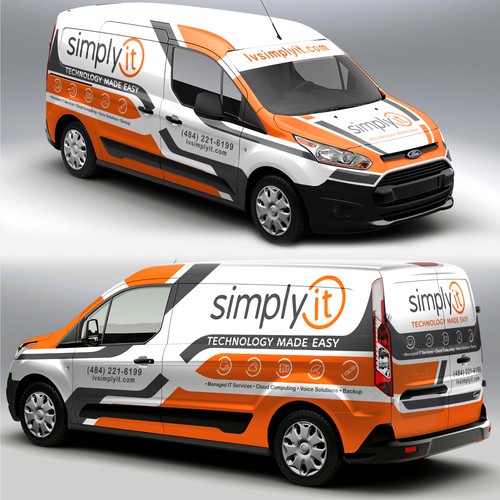 Designs | Design a clean and tasteful 2018 Ford Transit Connect XL wrap ...