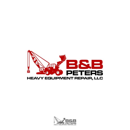 Create a hard working, heavy iron logo for B&B Peters Heavy Equipment ...