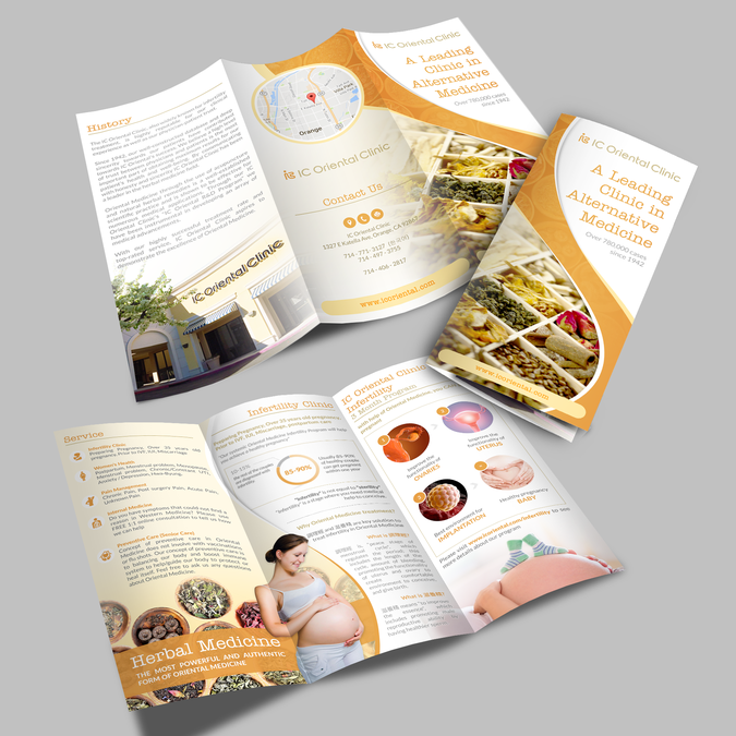 Create a Tri-fold brochure for infertility clinic | Brochure contest