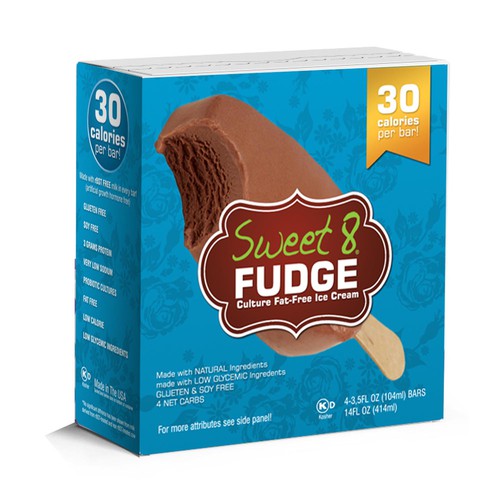 Delicious looking ice cream bar packaging with deep rich colors, need ...