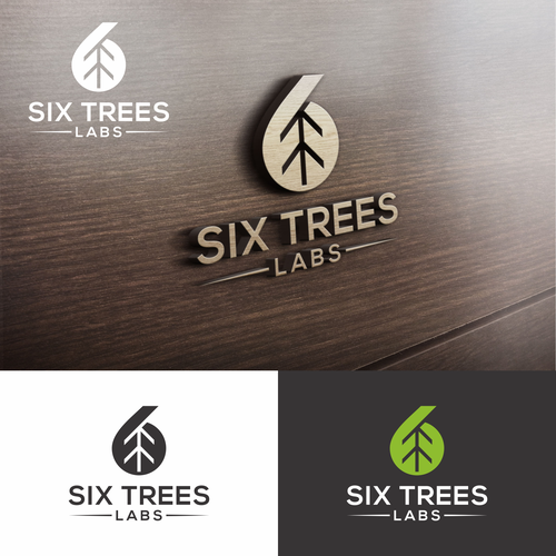 minimalist / bold / brand new "six trees labs" logo & business card ...