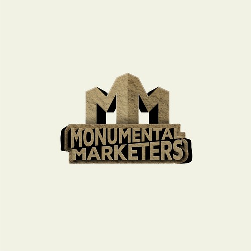 Create Stone and Concrete 2D/3D Logo For Monumental Marketers | Logo ...
