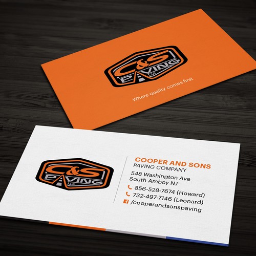 Designs | We are an asphalt paving company card with character, style ...