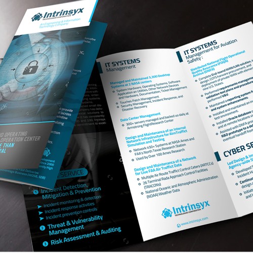 NASA Security Services Company brochure design | Brochure contest