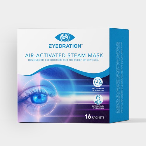 Designs | Steam Mask box design! Help dry eye patients! | Product ...