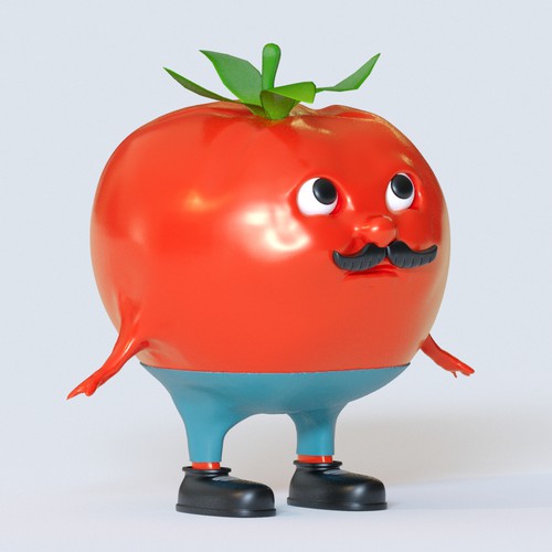 Designs | 3D Tomato Rendering to visually appeal to masses | 3D contest