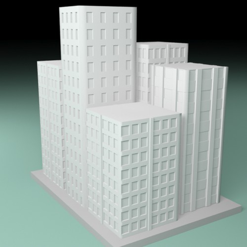 Quick N Easy 3D Buildings Please : ) | Illustration or graphics contest