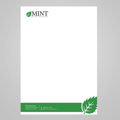 Letterhead creation for landscaping maintenance company | Stationery ...