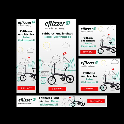 Catchy Google Display Ad designs for e-mobility shop | Banner ad contest