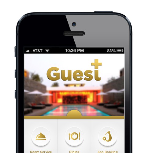 Create a cool Hotel app design to allow guest see and order hotel ...