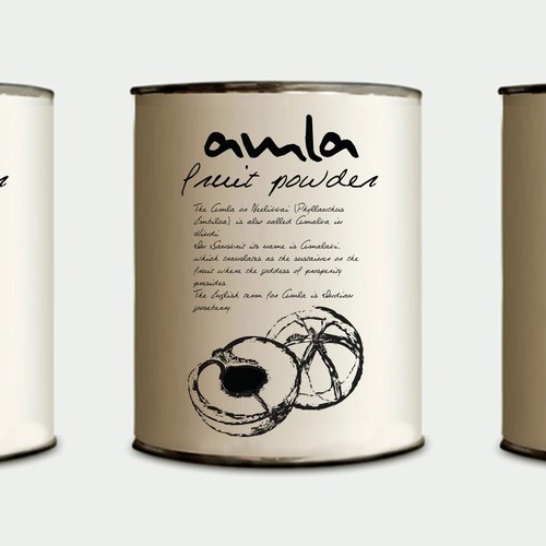Designs | Amla Fruit Powder Label | Product label contest