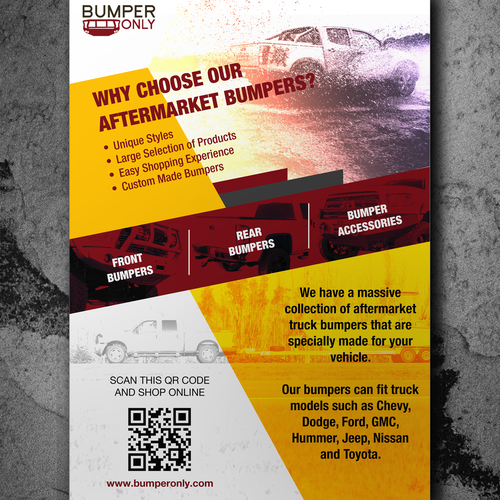 Create a Badass Poster/Flyer for Truck Accessories Website | Other ...