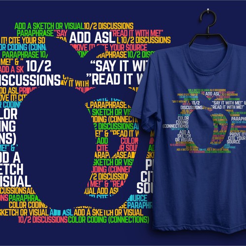 EASY & FUN WORD COLLAGE project for education company | T-shirt contest