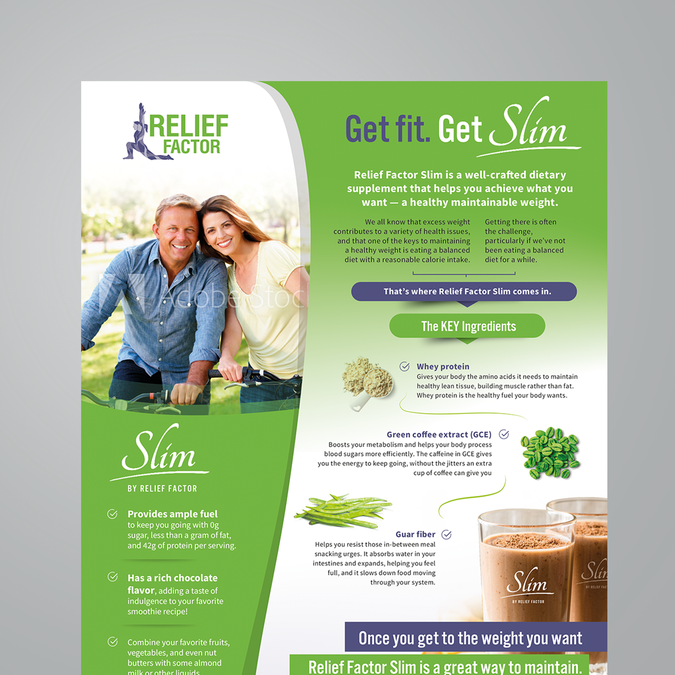 Flyer Design for New Dietary Supplement Product Announcement | Postcard ...